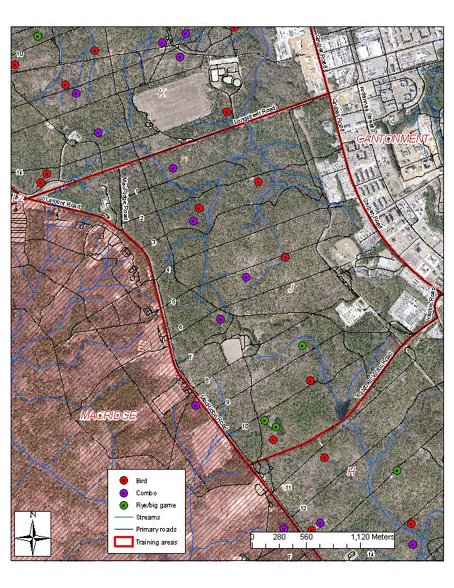 Food Field Locations - Fort Bragg - iSportsman