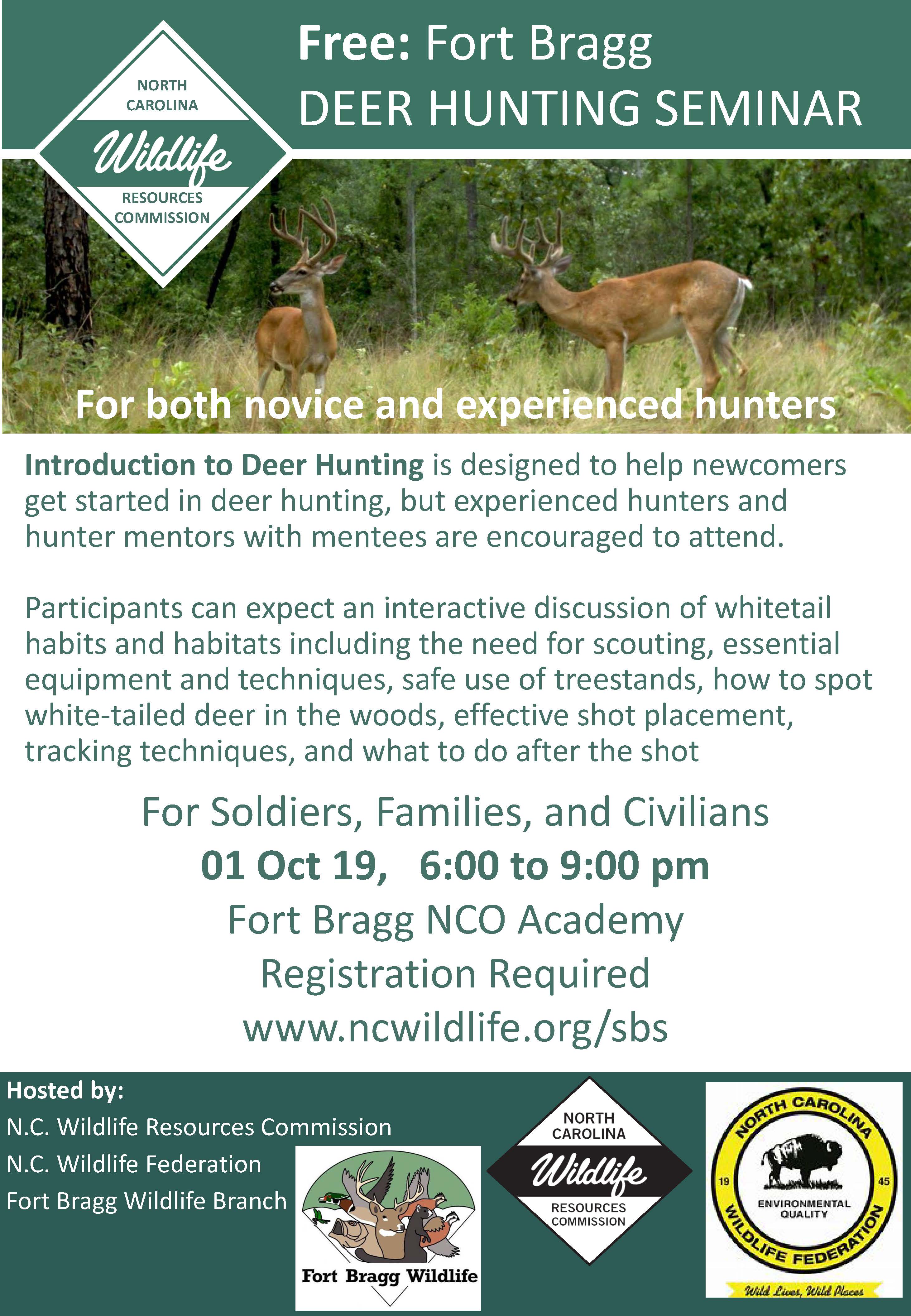 Hunting Seminar - Fort Bragg - iSportsman